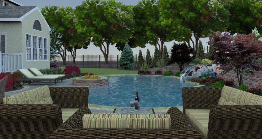 3D Pool Design | Whitehouse Landscaping